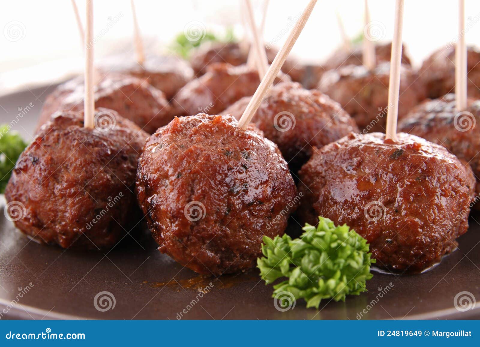 Grilled meatballs stock image. Image of cuisine, roasted - 24819649