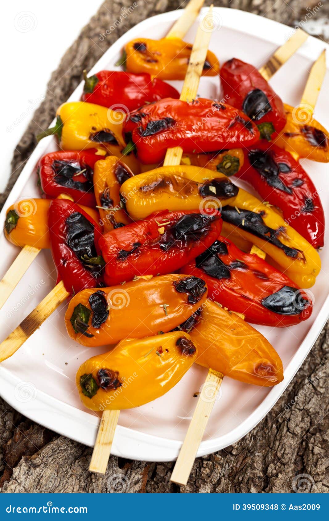 Grilled Mini Sweet Peppers stock photo. Image of mini - 39509348