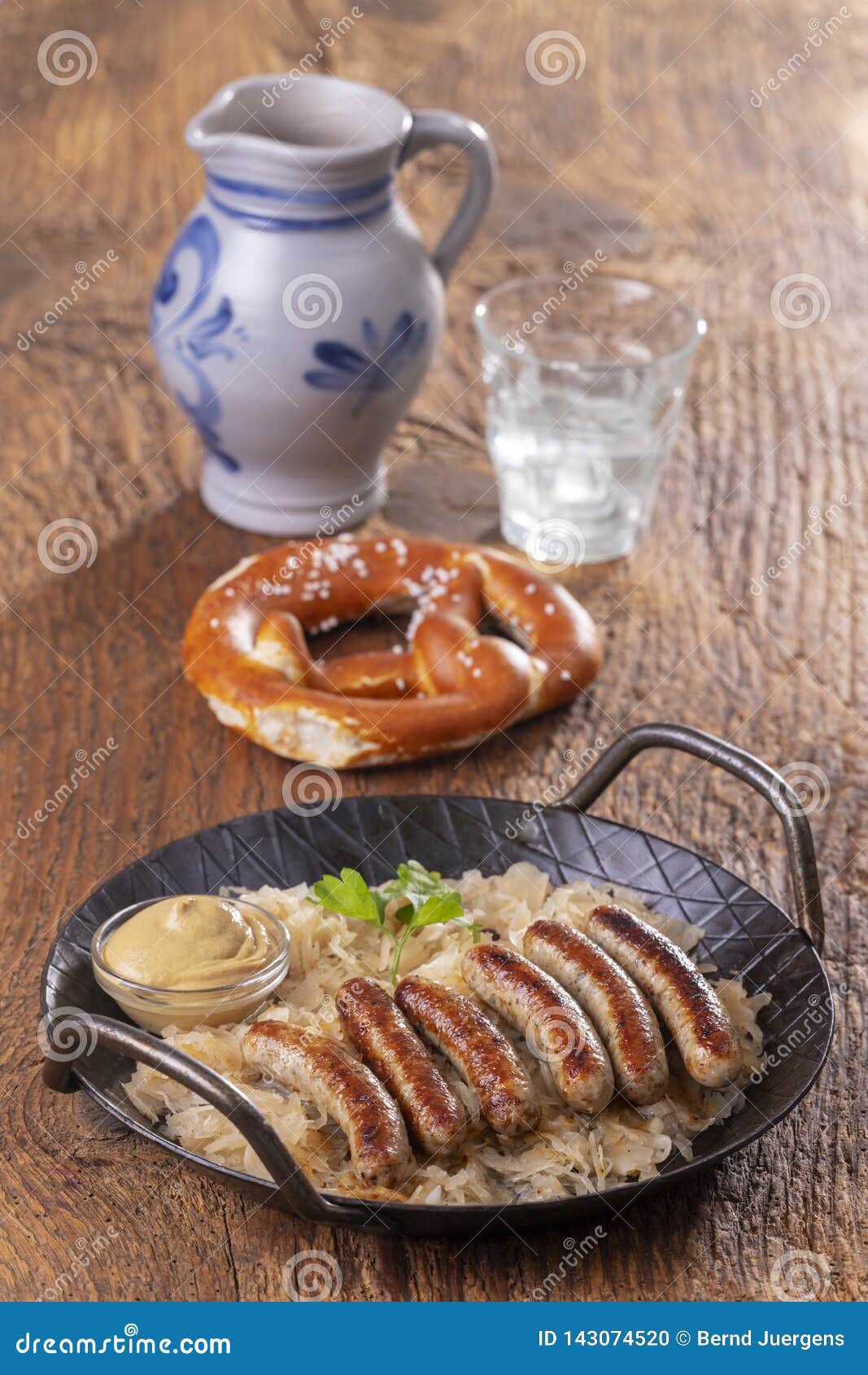 Grilled Nuremberger Bratwurst Stock Photo - Image of breakfast, easting ...