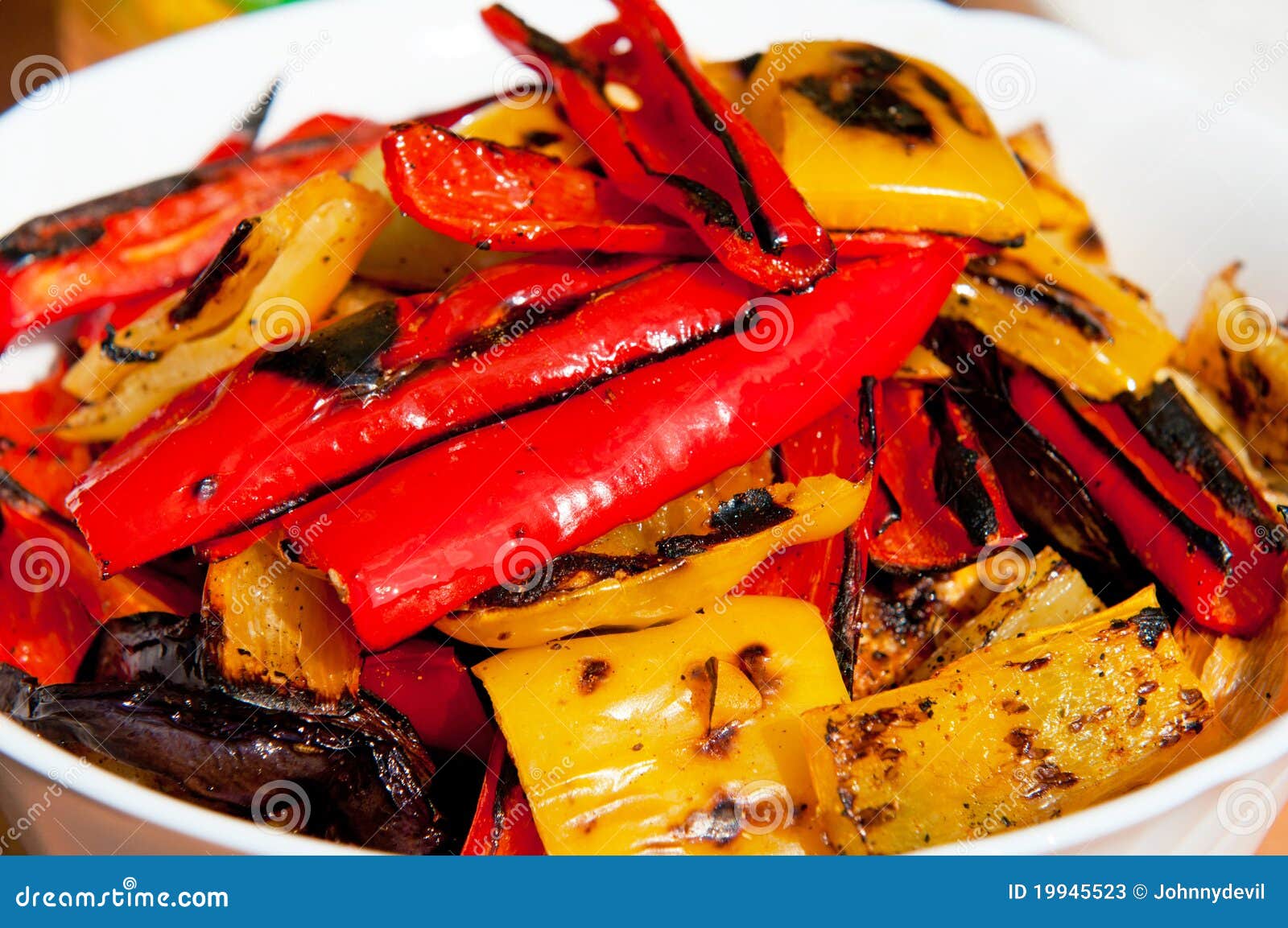 Grilled Peppers stock image. Image of colorful, cuisine - 19945523