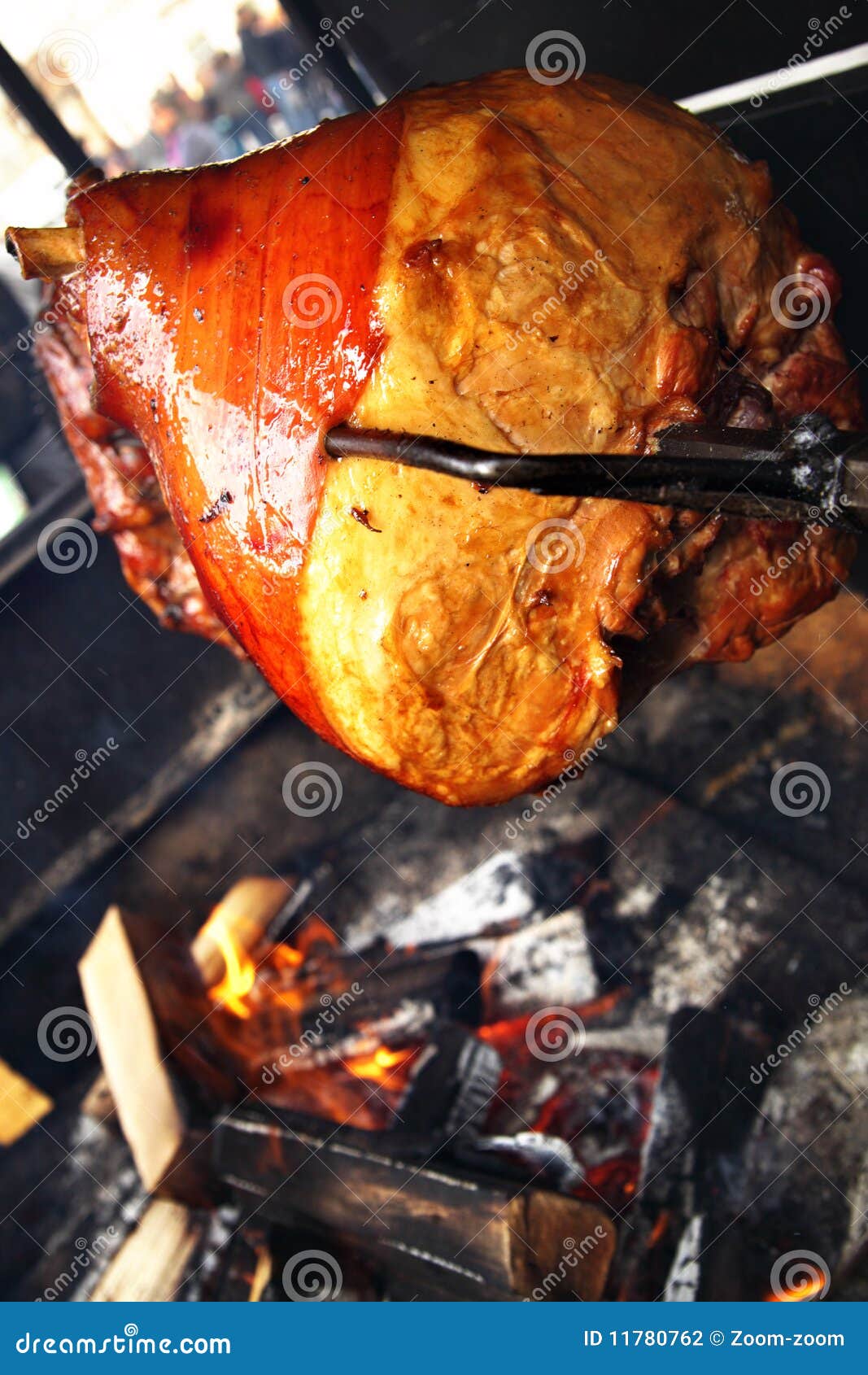 Grilled pig leg stock photo. Image of menu, dish, meat - 11780762