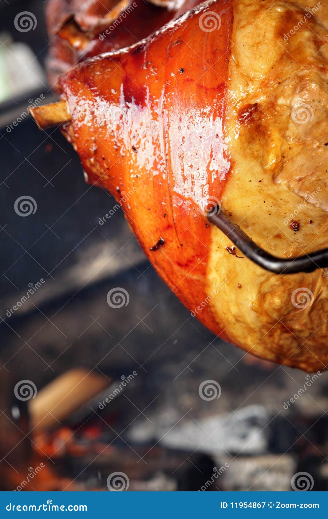 Grilled pig leg stock image. Image of delicious, diet - 11954867