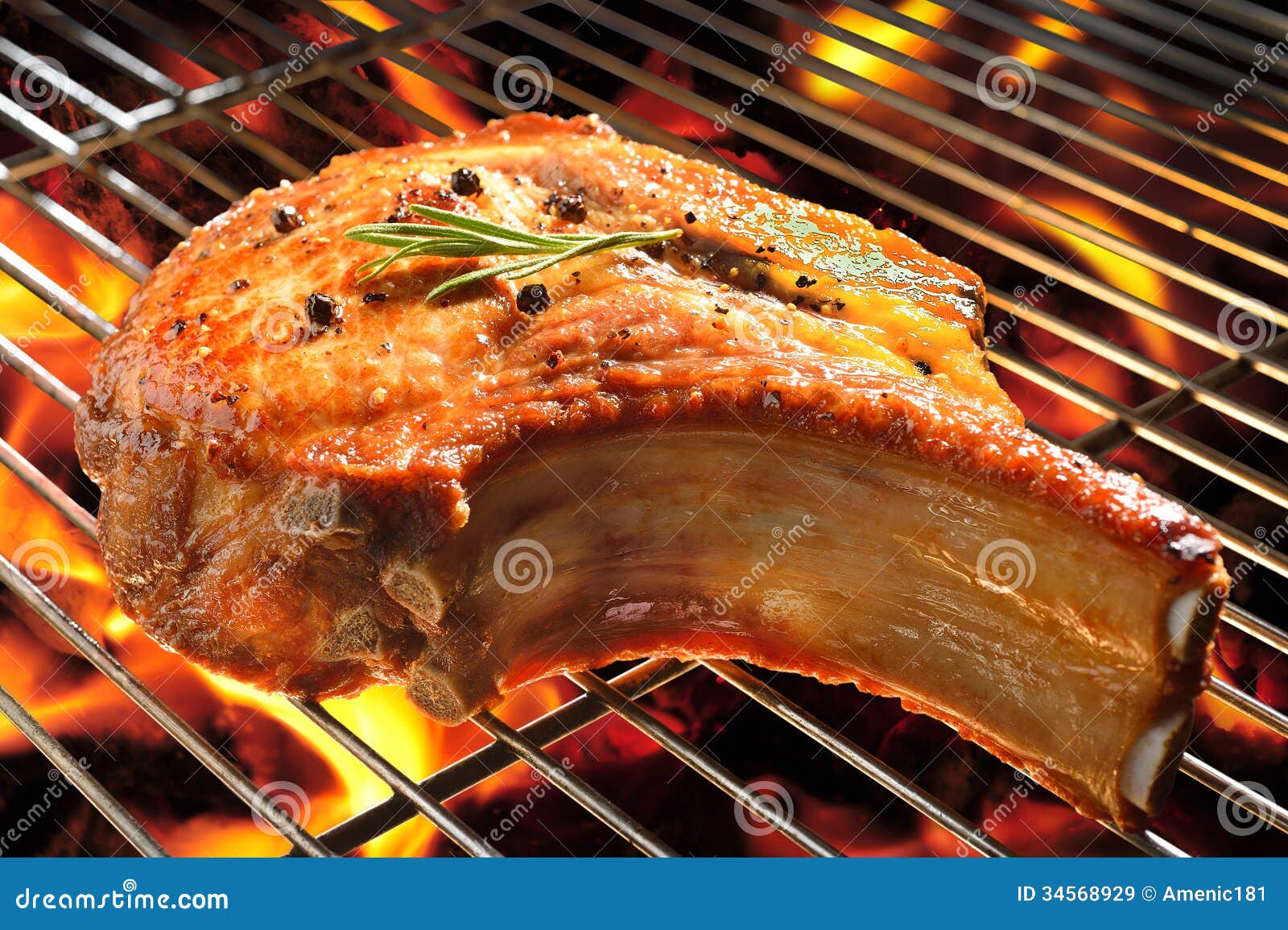 Grilled pork stock image. Image of pork, roast, appetizers - 34568929