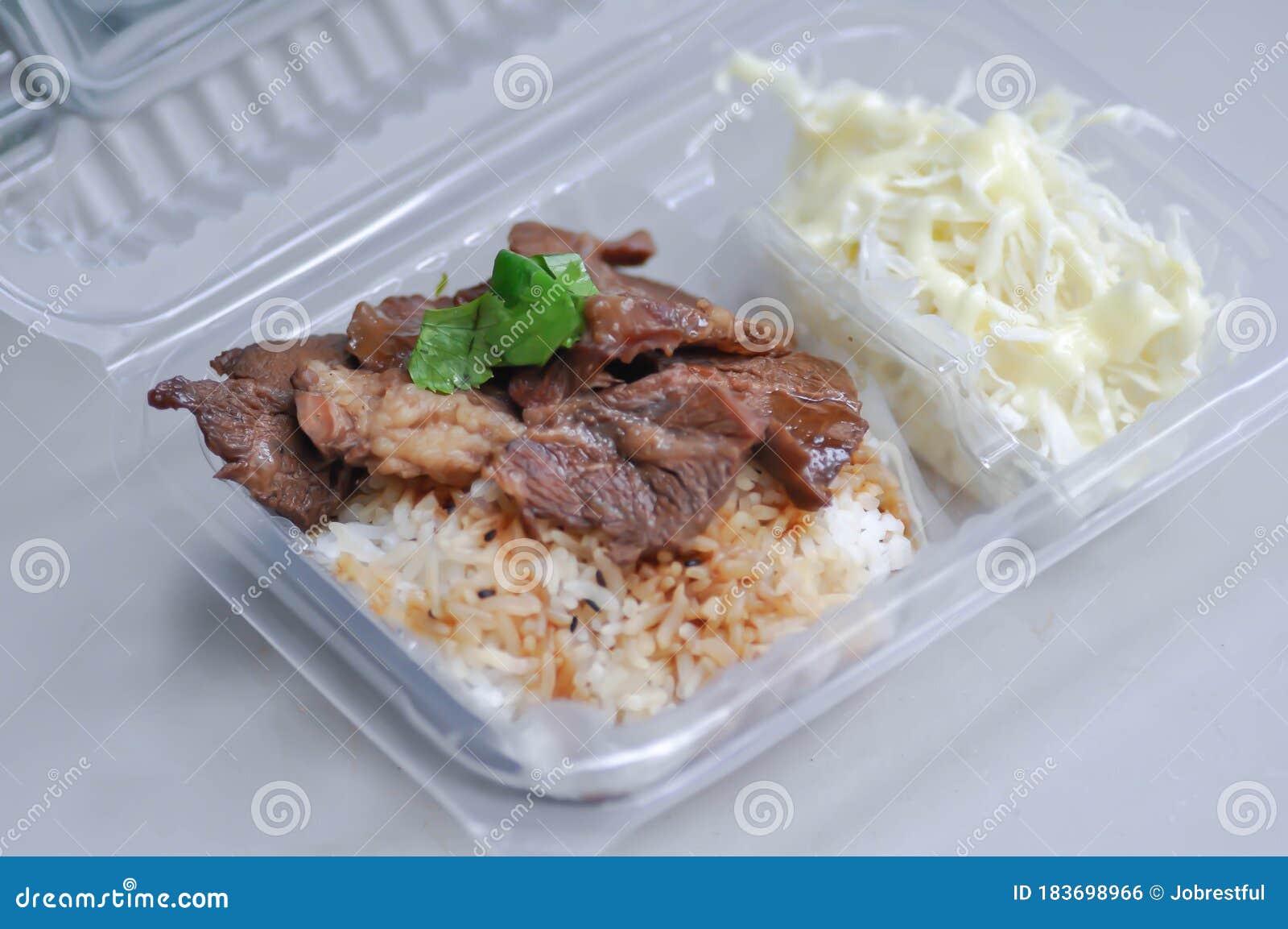 Grilled Pork or Roasted Pork with Rice Stock Photo - Image of cuisine ...