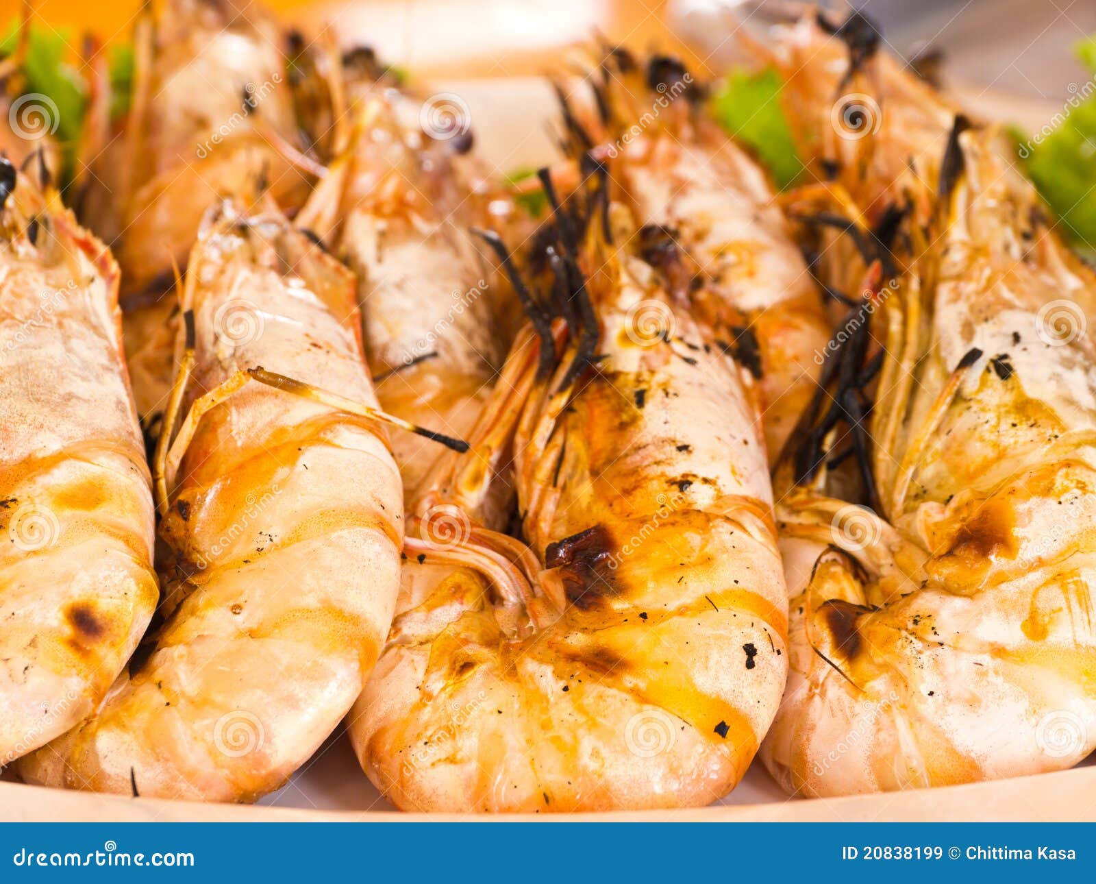 Grilled prawns stock image. Image of shrimp, cuisine - 20838199