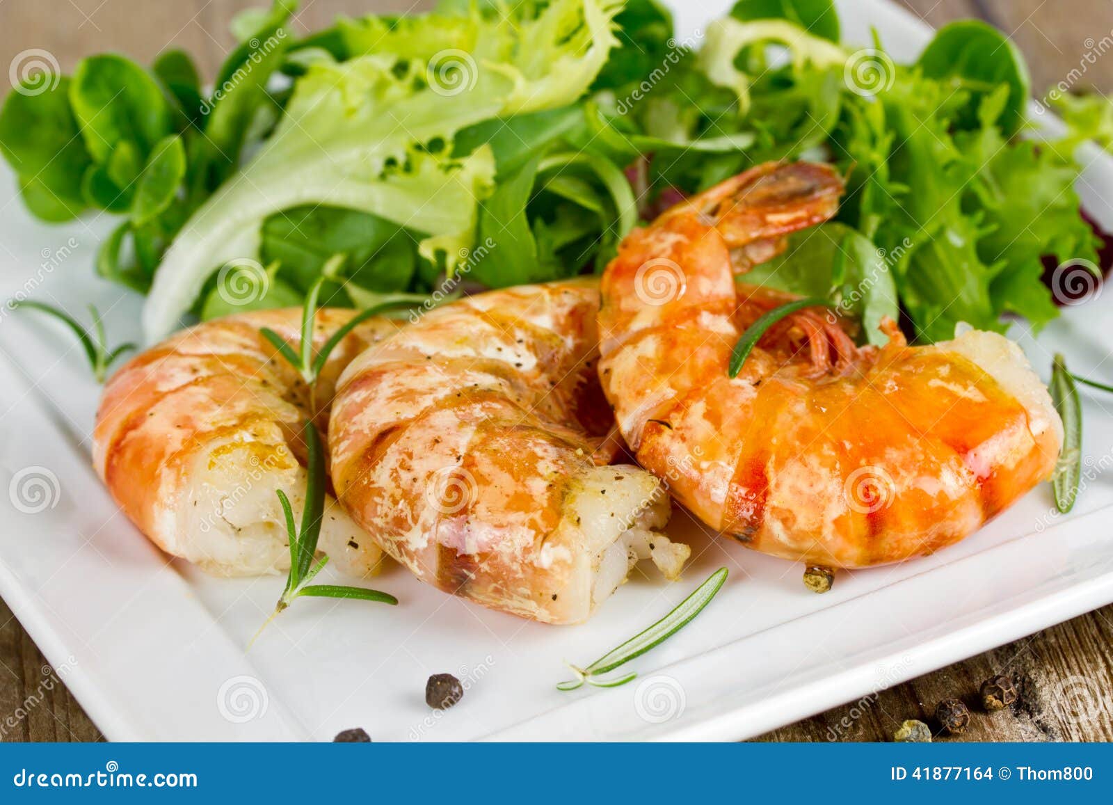Grilled prawns stock photo. Image of dish, meal, tapas - 41877164