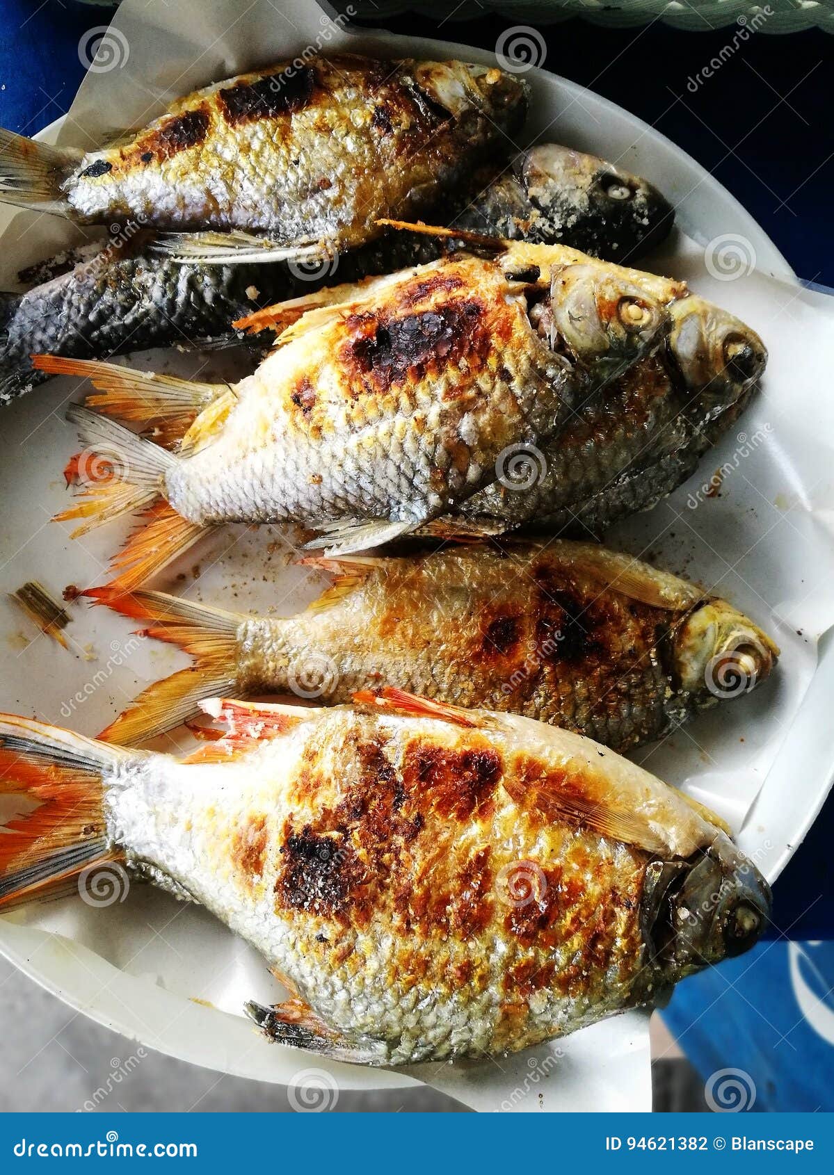 Grilled Red Snapper Fish with Salt Stock Photo - Image of diet, gourmet ...