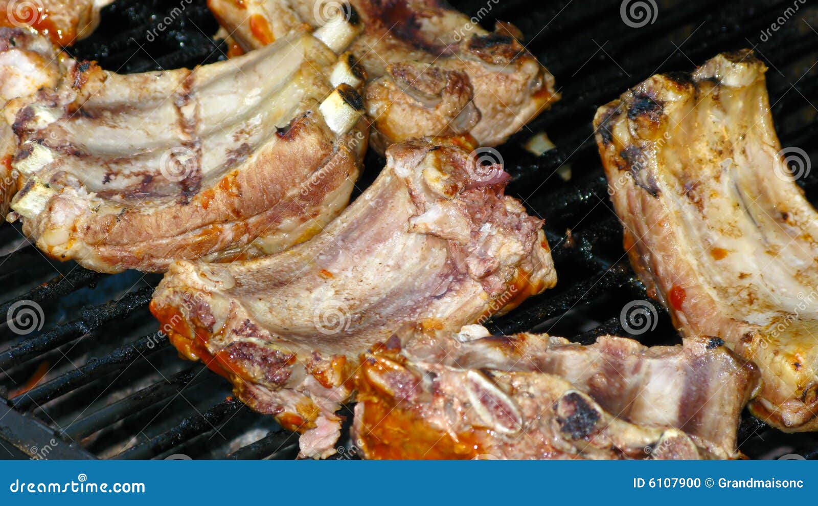 Grilled ribs stock photo. Image of delicious, closeup - 6107900