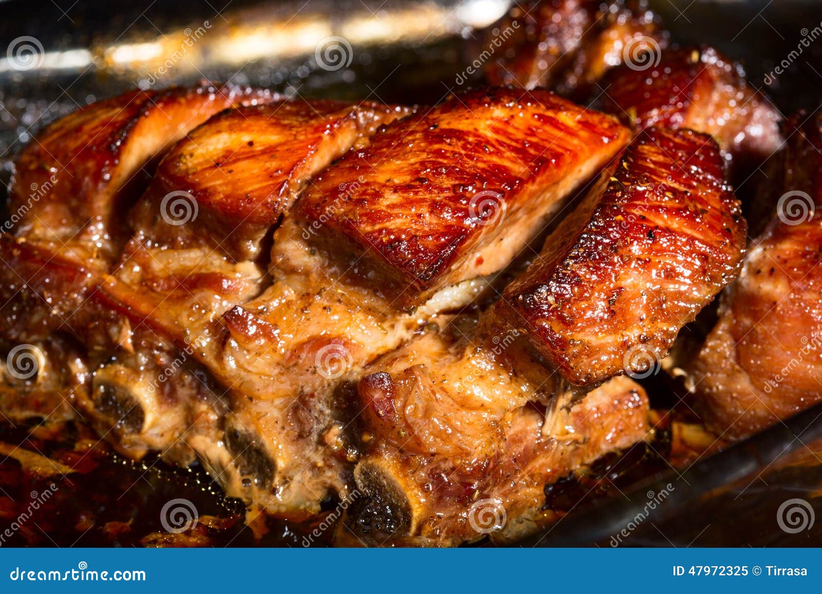 Grilled ribs stock image. Image of color, summer, ribs - 47972325