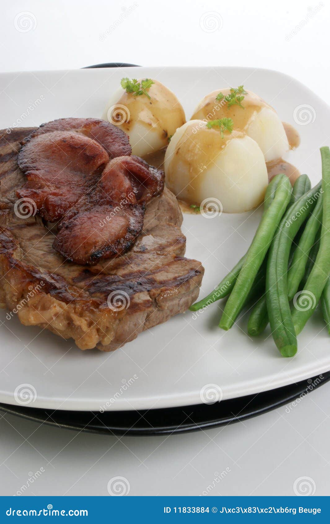 Grilled rump steak stock photo. Image of meat, parsley - 11833884