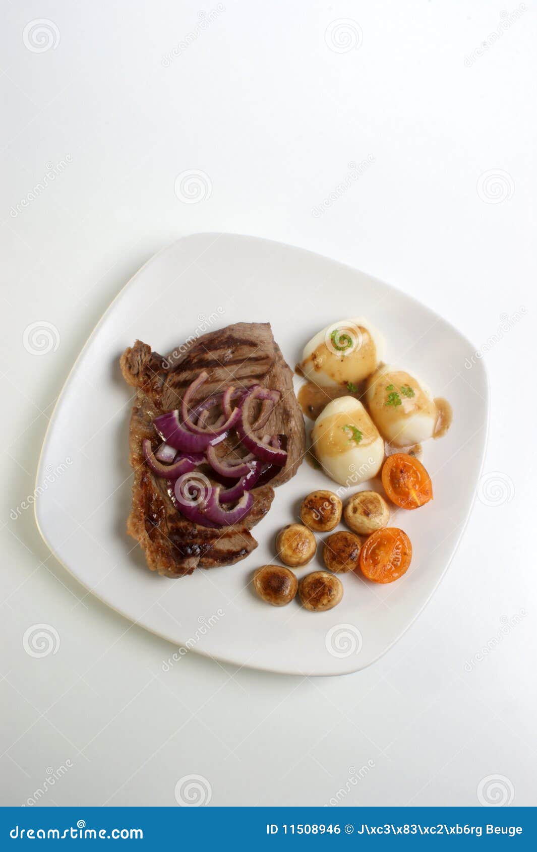 Grilled Rump Steak and Bacon Stock Photo - Image of tasty, steak: 11508946