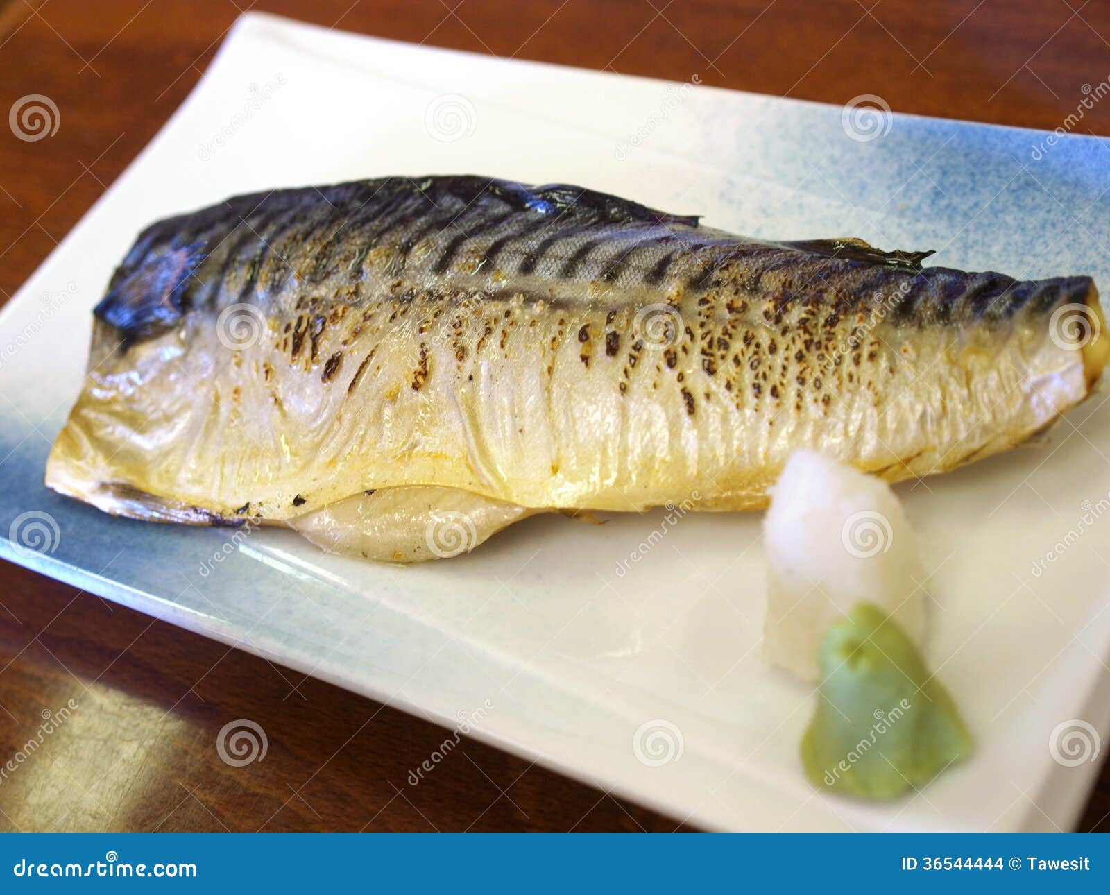 Grilled Saba fish stock photo. Image of delicious, cooked - 36544444
