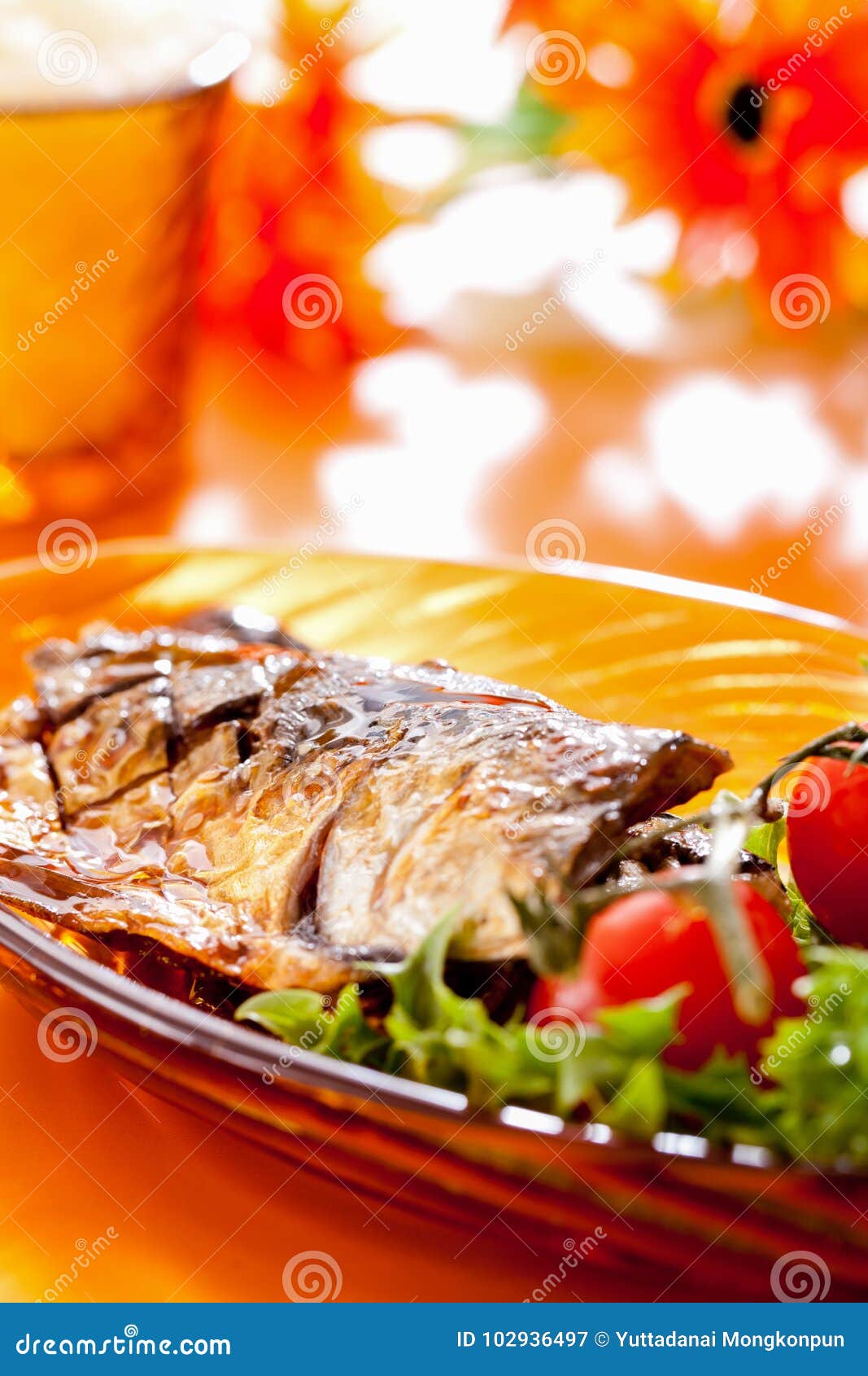 Grilled Saba stock image. Image of meal, nutrition, japanese - 102936497