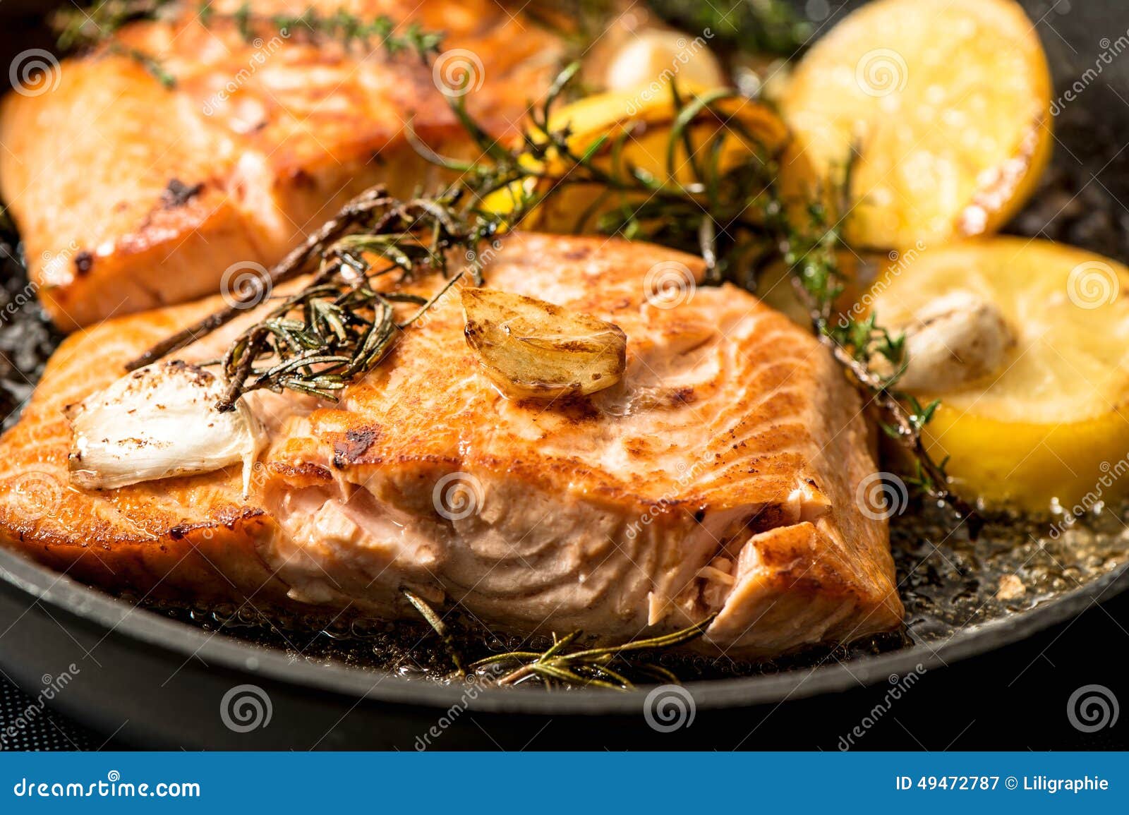 Fish Salmon, Fish Collage Banner. Creative Layout Made Of Seafood Stock ...