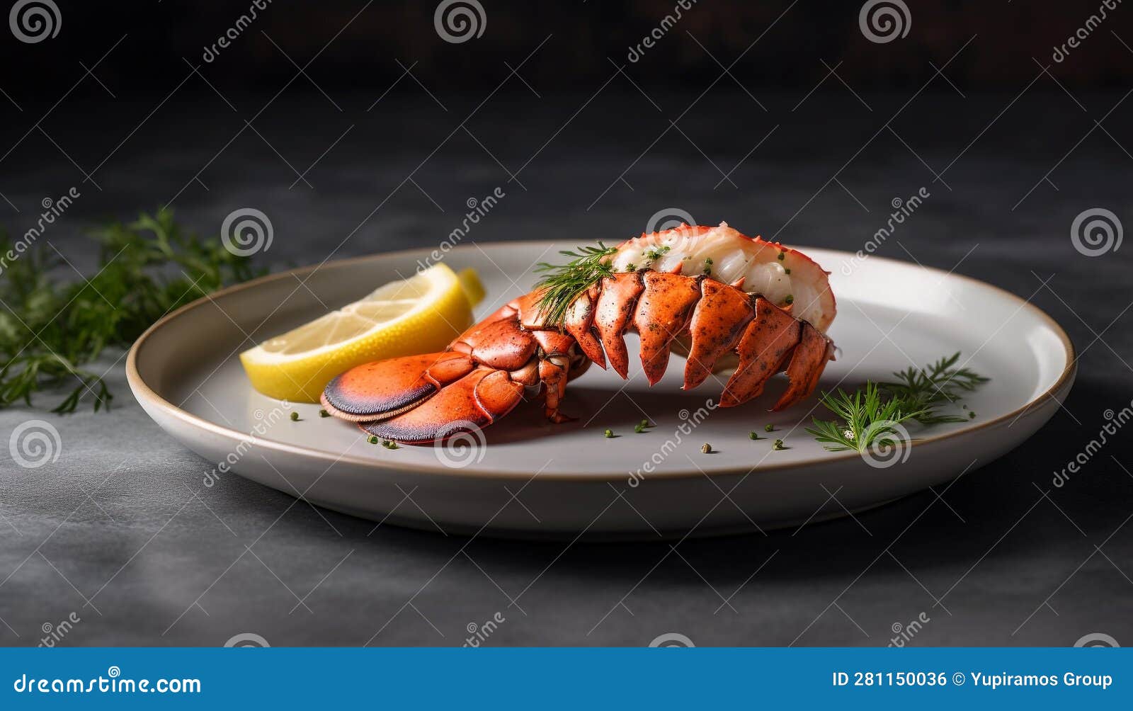 Grilled Seafood Plate with Fresh Prawn, Crab, and Scampi Generated by ...