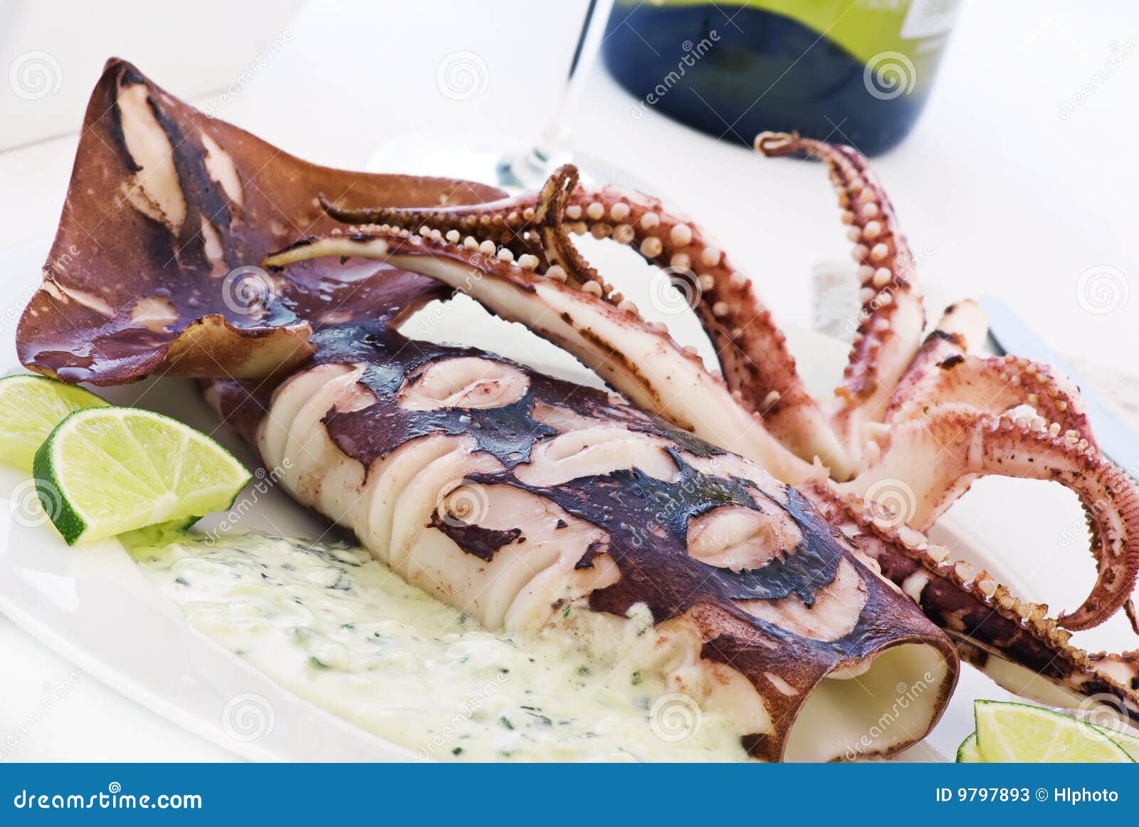 Grilled Sepia stock image. Image of biological, dinner - 9797893