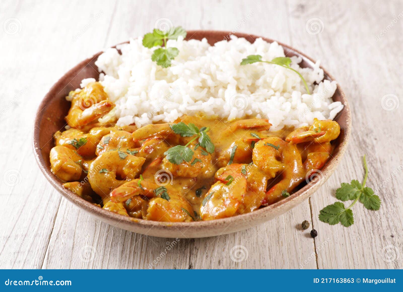 Grilled shimp with cream stock image. Image of cream - 217163863