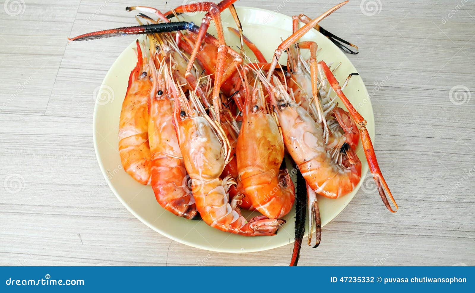 Grilled shirmp stock photo. Image of yummy, river, shirmp - 47235332