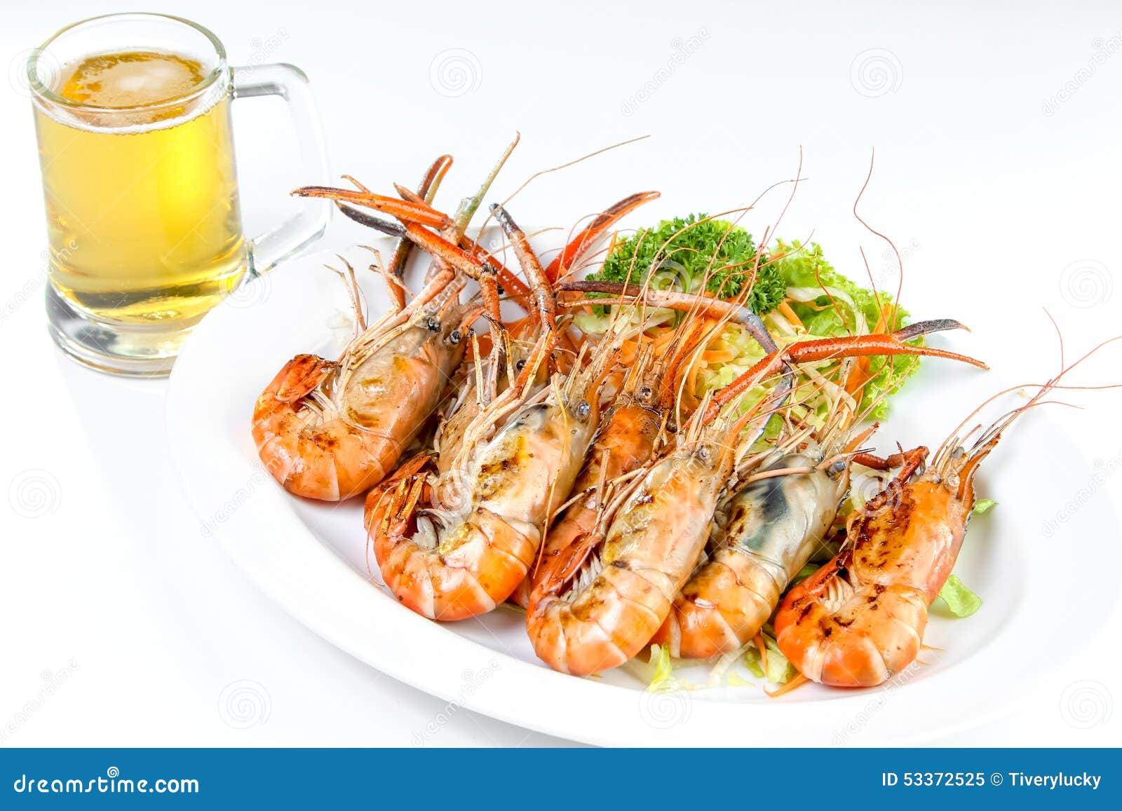 Grilled Shrimp stock image. Image of kitchen, meal, food - 53372525