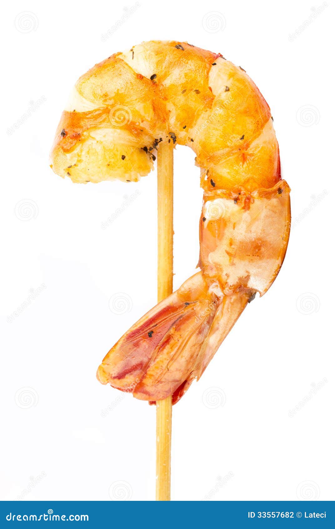 Grilled shrimp on stick stock photo. Image of crispy - 33557682