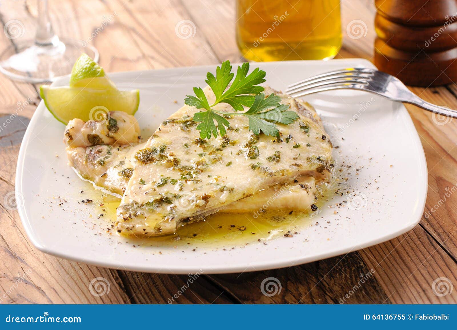 Grilled swordfish fillets stock image. Image of food - 64136755
