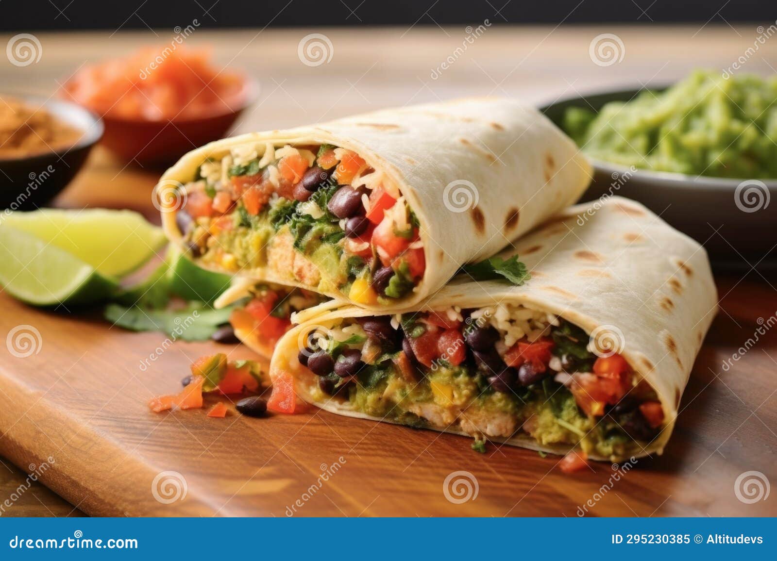 Grilled Taco Split Open Showing Vibrant Fillings Stock Image - Image of ...