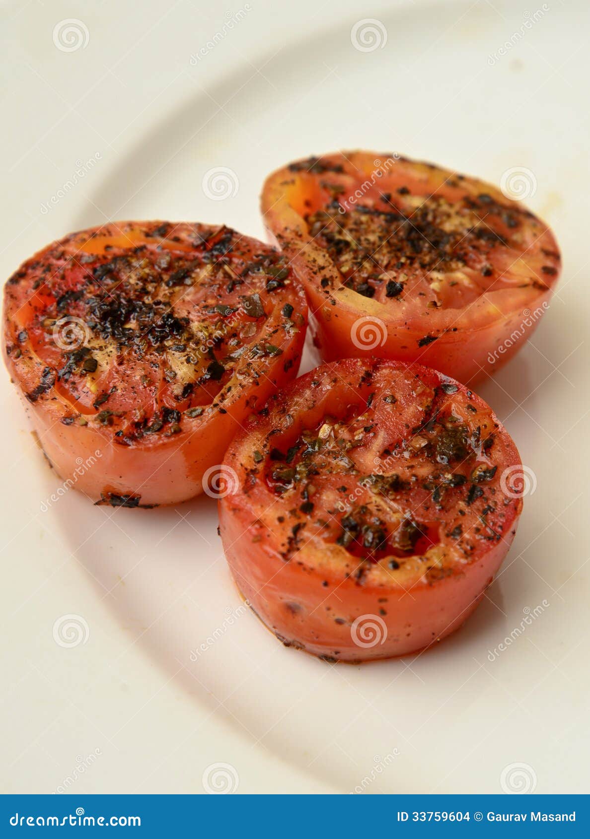 Grilled Tomatoes stock photo. Image of baked, melting - 33759604