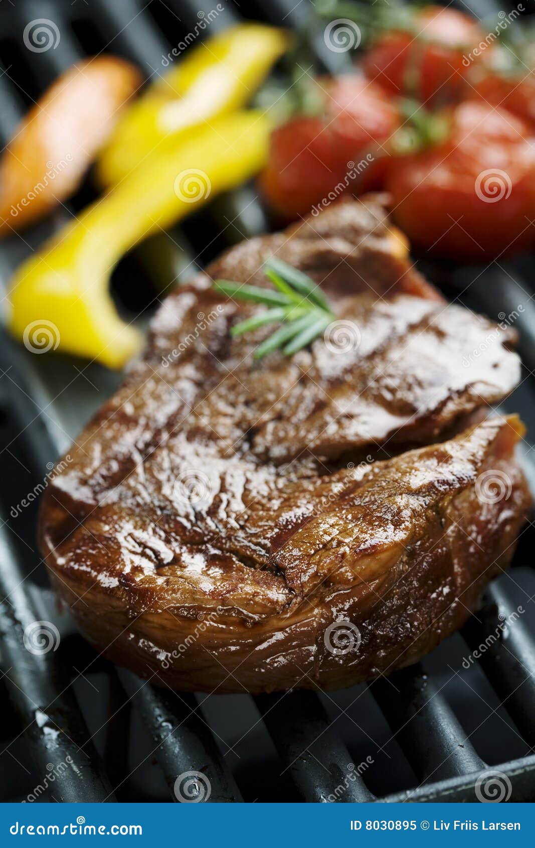 Grillet fillet steak stock image. Image of medium, brown - 8030895