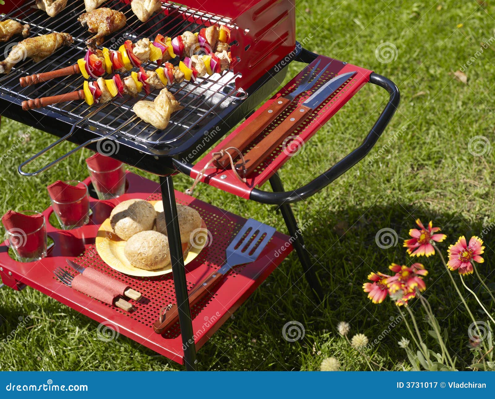 Grillfest fotografering för bildbyråer. Bild av matlagning - 3731017