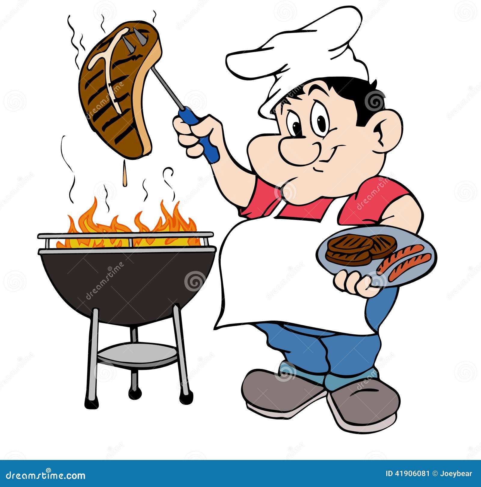 Grillfestgrabb stock illustrationer. Illustration av flammor - 41906081