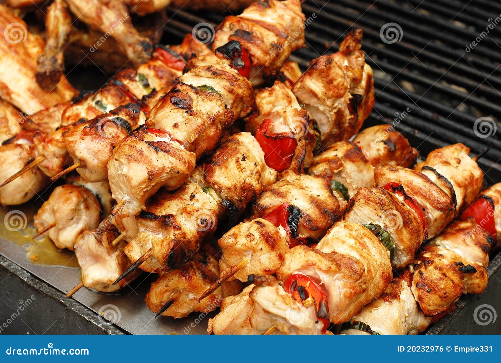 Grillfleisch stockfoto. Bild von tomate, scheibe, mittagessen - 20232976