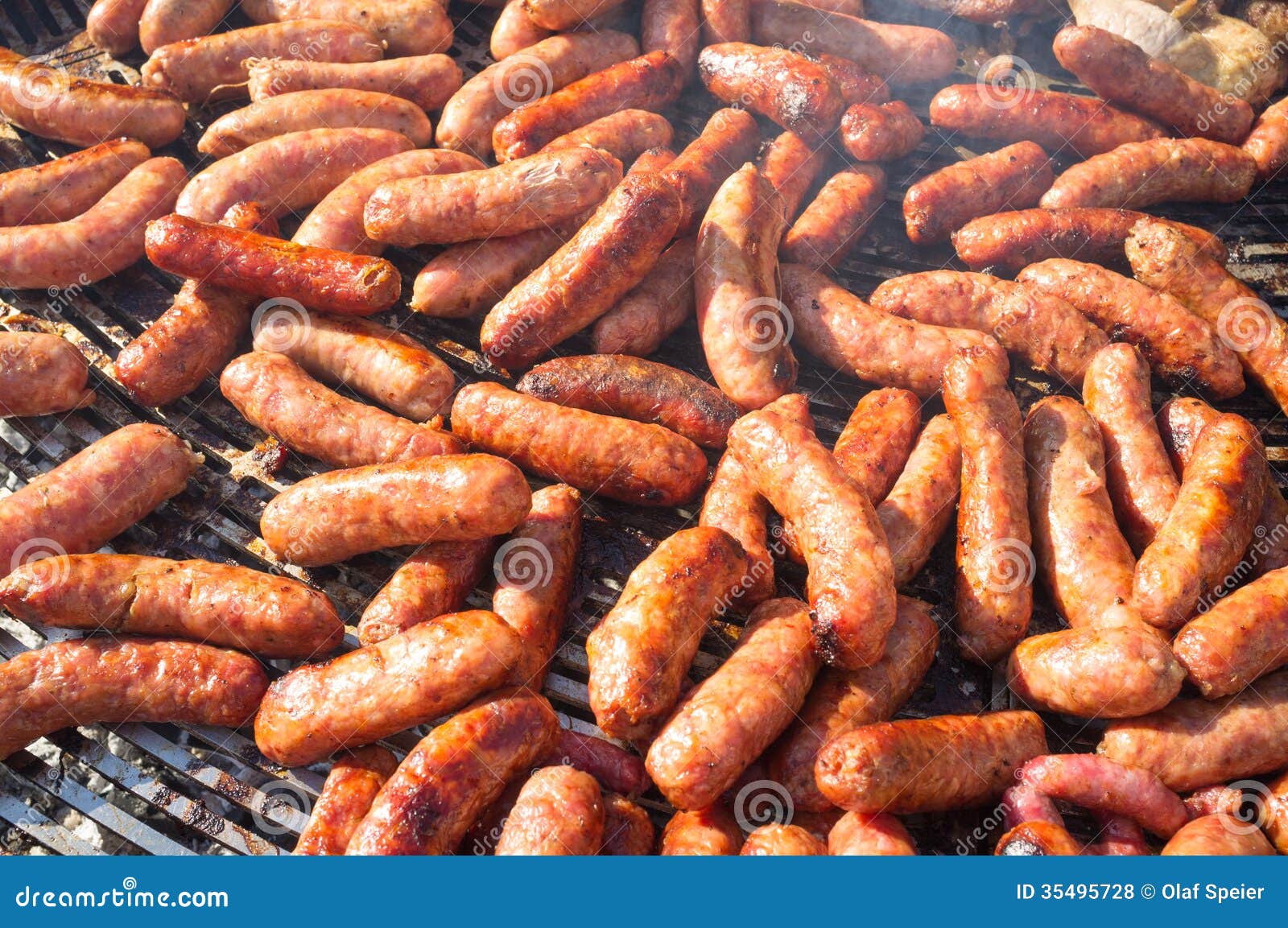 Grilling chorizos stock photo. Image of gridiron, spicy - 35495728