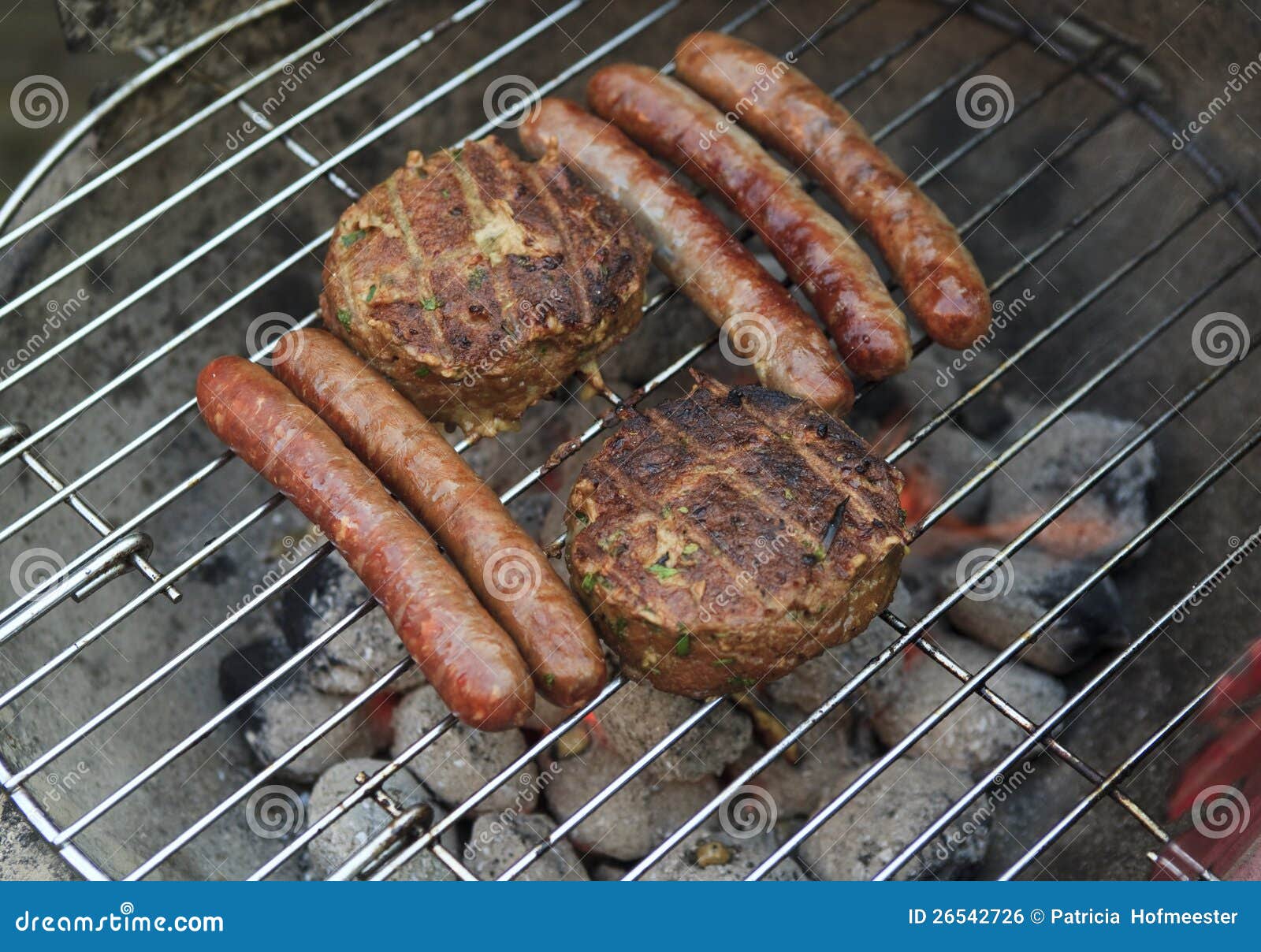 Grilling meat stock photo. Image of home, burning, meal - 26542726