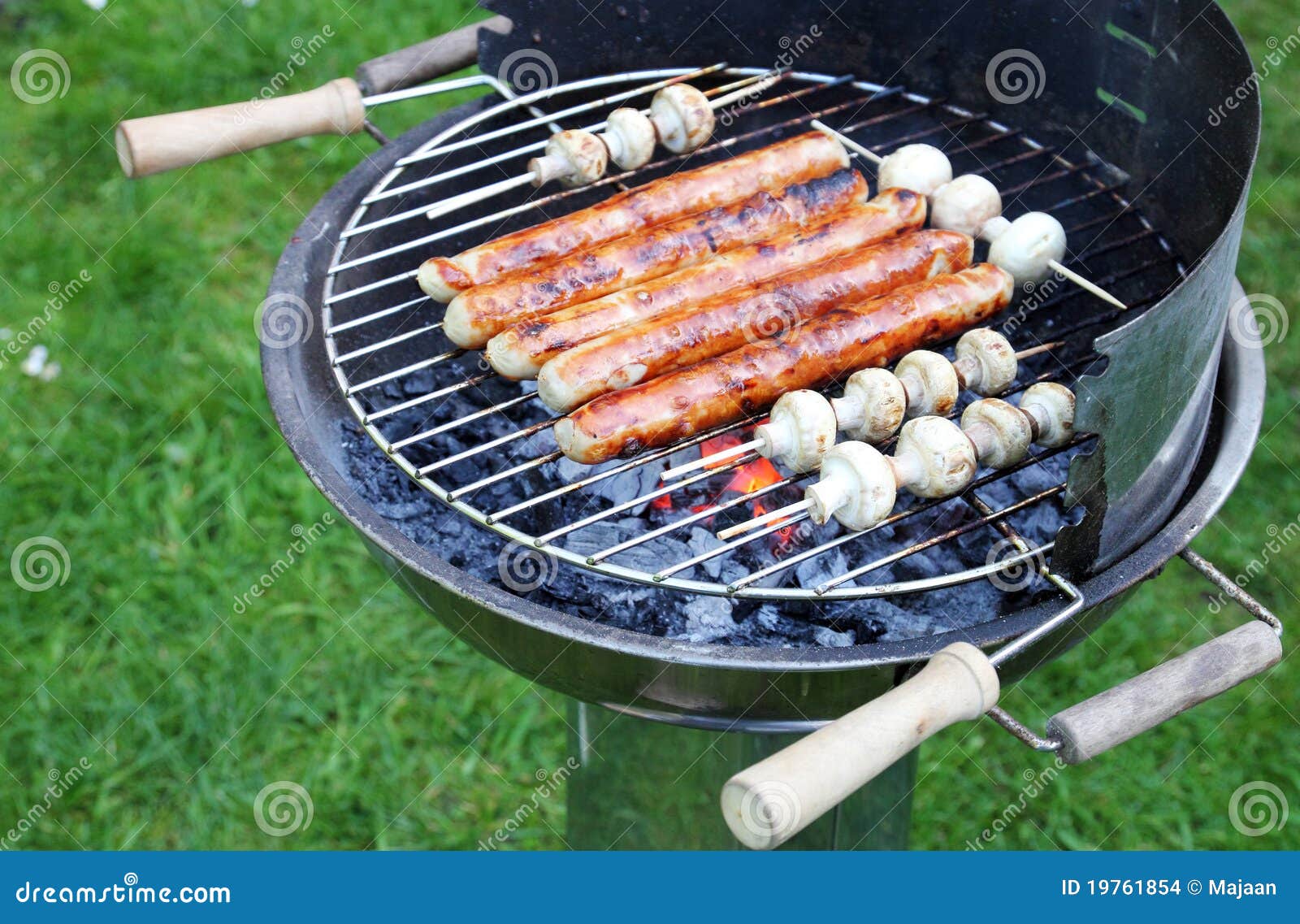 Grilling at summer weekend stock photo. Image of lunch - 19761854