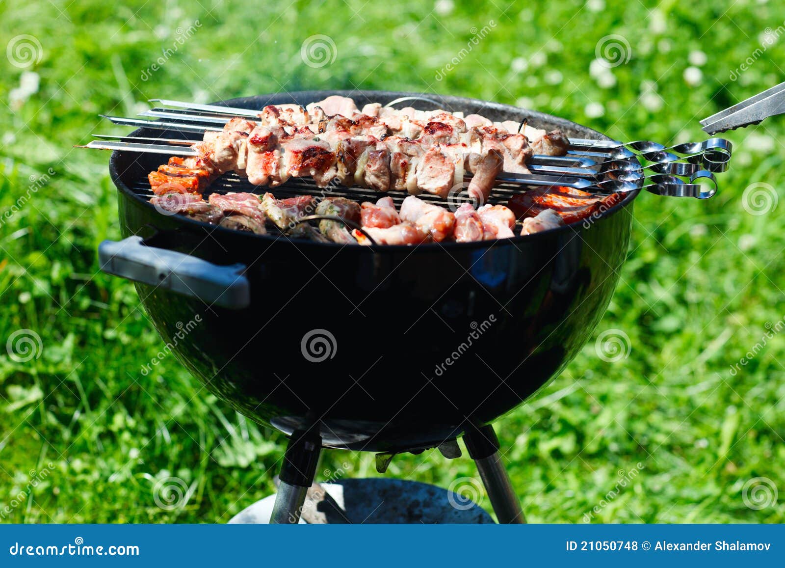 Grilling at summer weekend stock photo. Image of party - 21050748