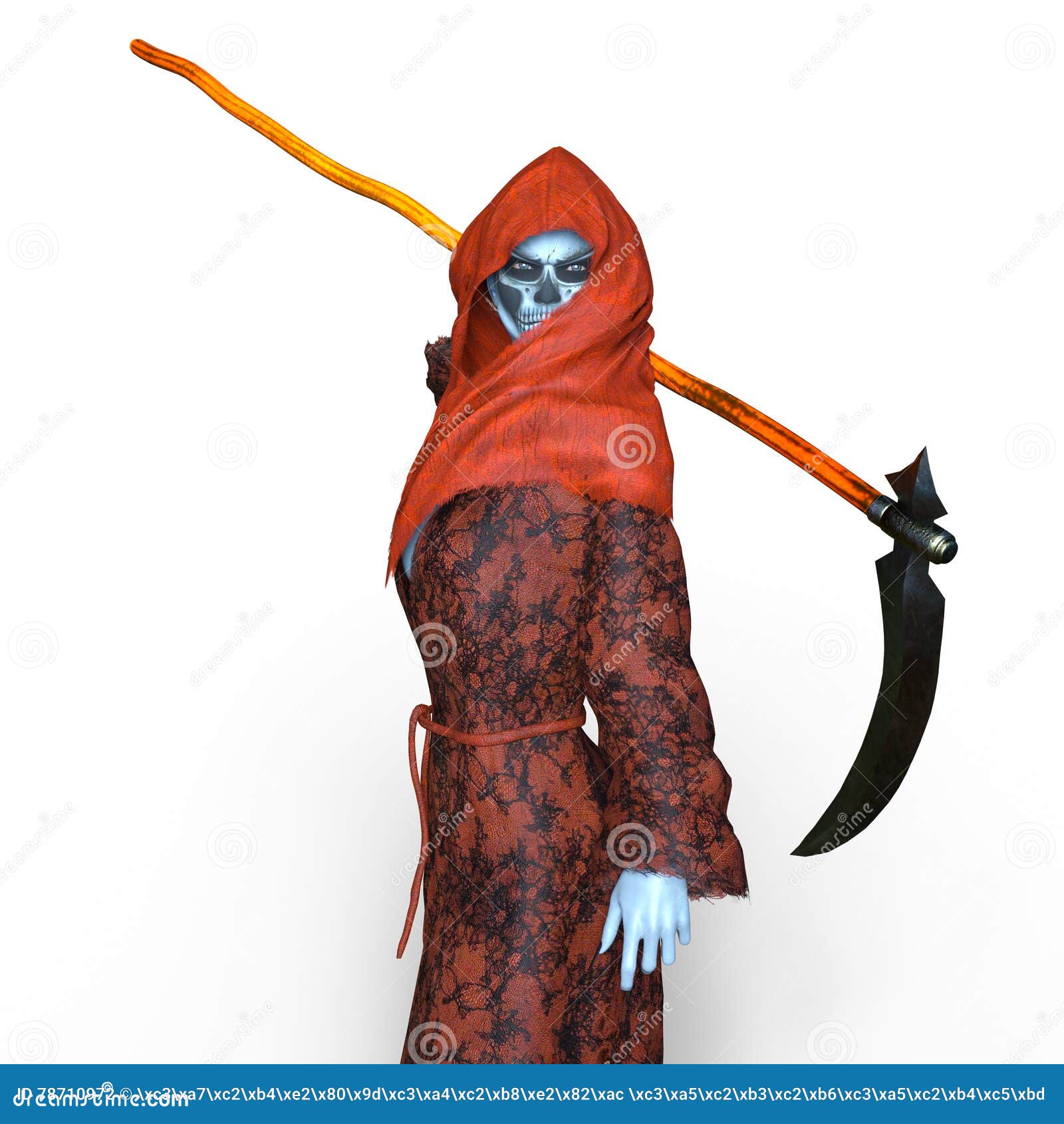 Grim Reaper stock illustration. Illustration of pose - 78710972