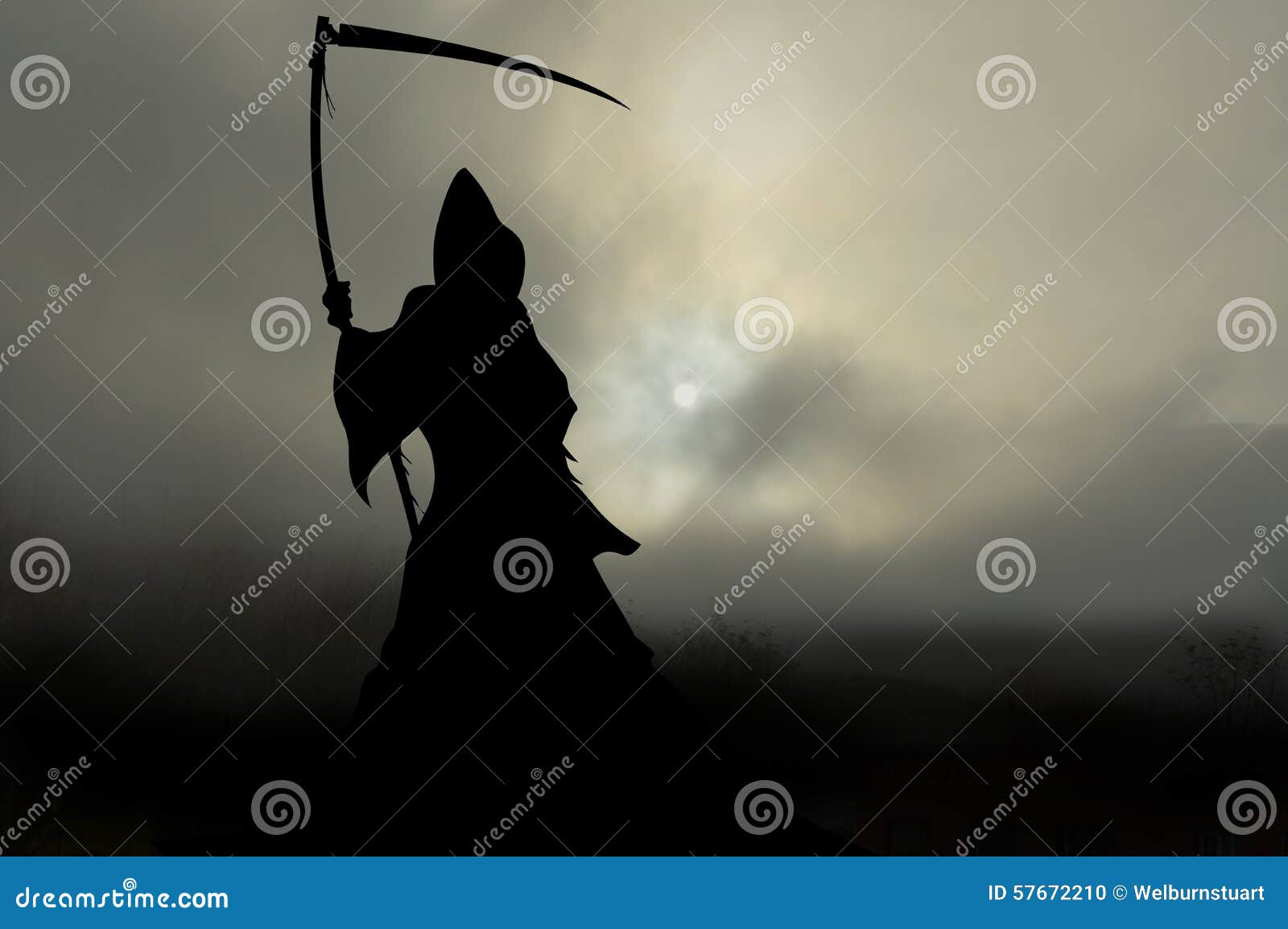 Grim reaper stock photo. Image of walking, death, figure - 57672210