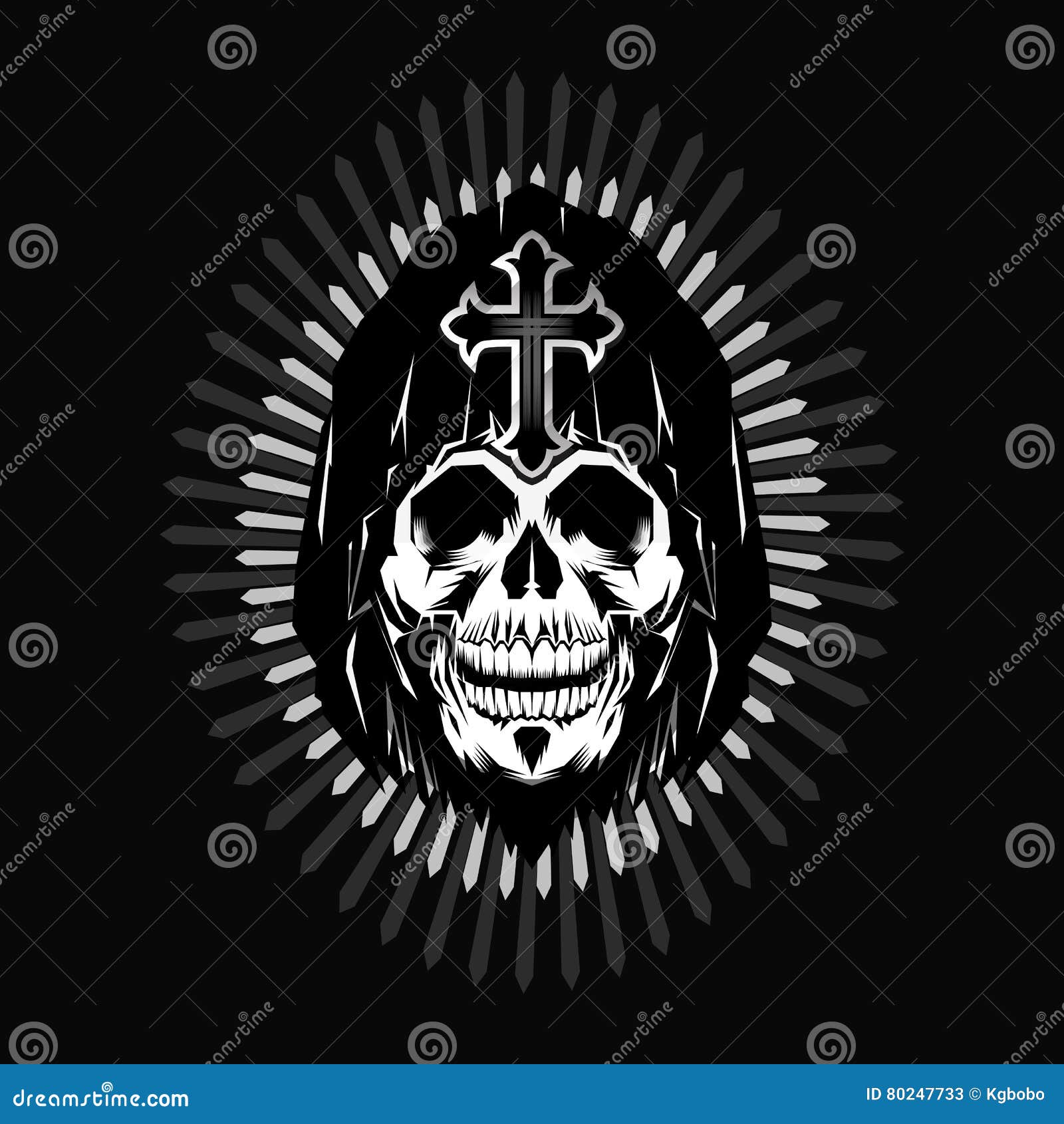 Reaper Head Vector Illustration | CartoonDealer.com #55488090