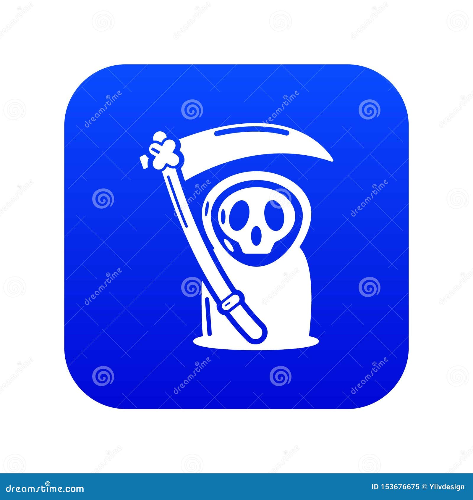 Grim Reaper Icon, Simple Black Style Stock Vector - Illustration of ...