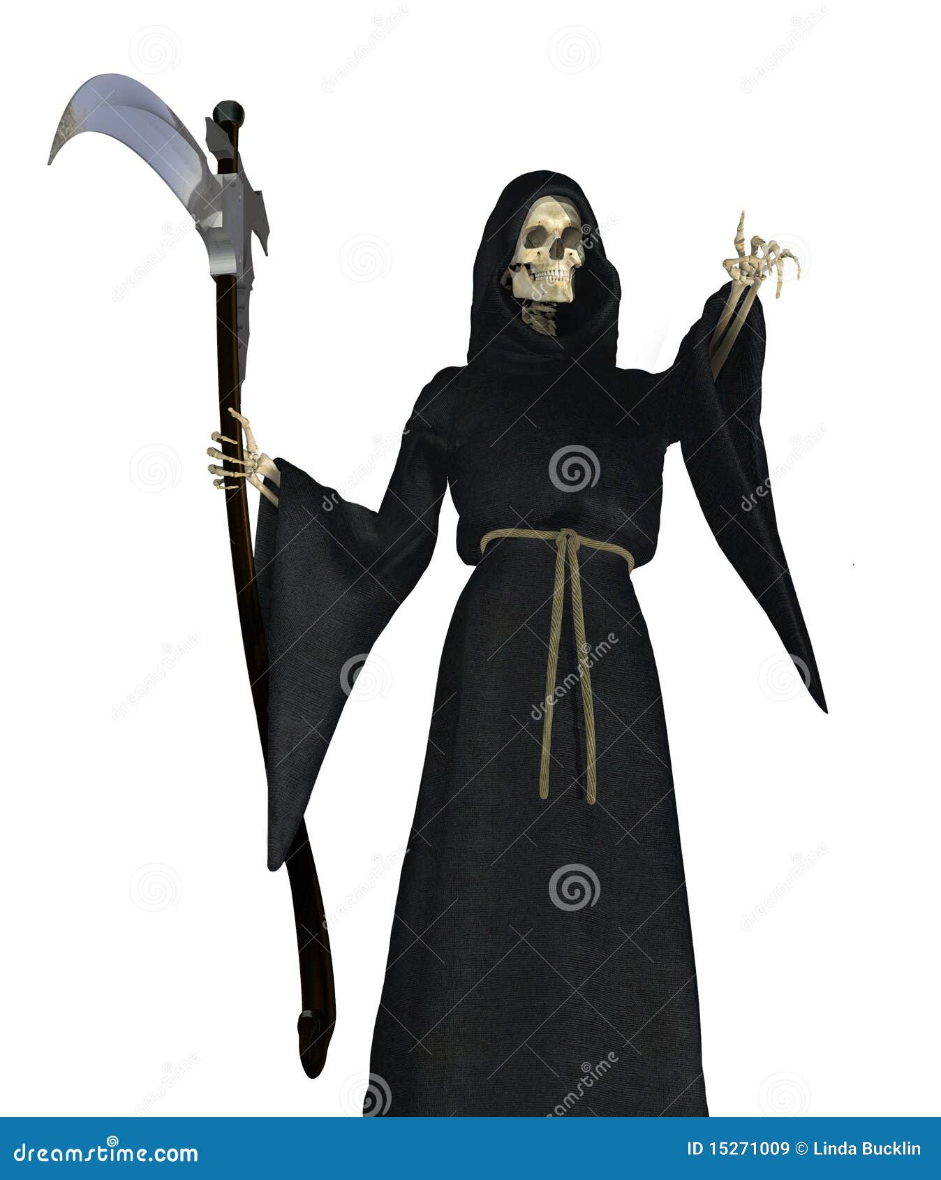 Grim Reaper Pointing stock illustration. Image of death - 15271009