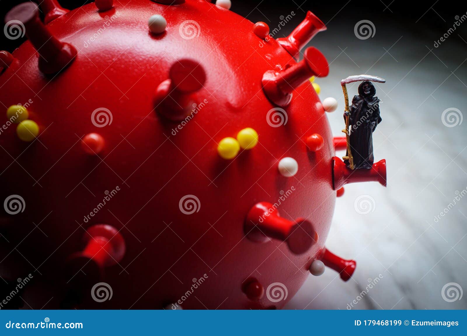Grim Reaper Coronavirus Model Stock Image - Image of corona, concept ...