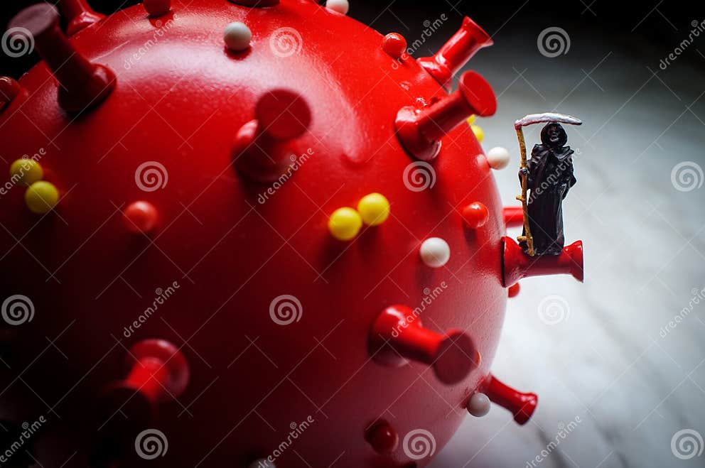 Grim Reaper Coronavirus Model Stock Image - Image of corona, concept ...