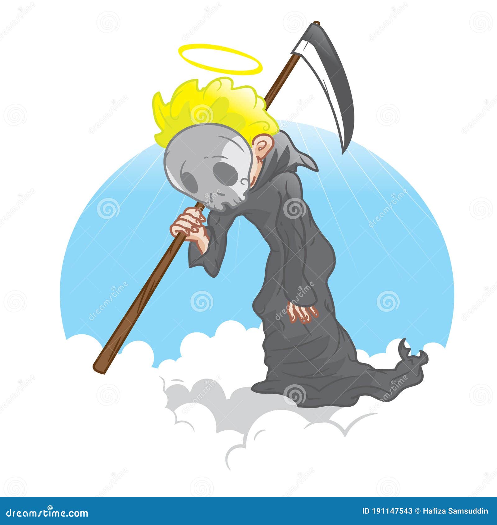 Masked Man Scythe Killer Mascot Logo Design Stock Image | CartoonDealer ...