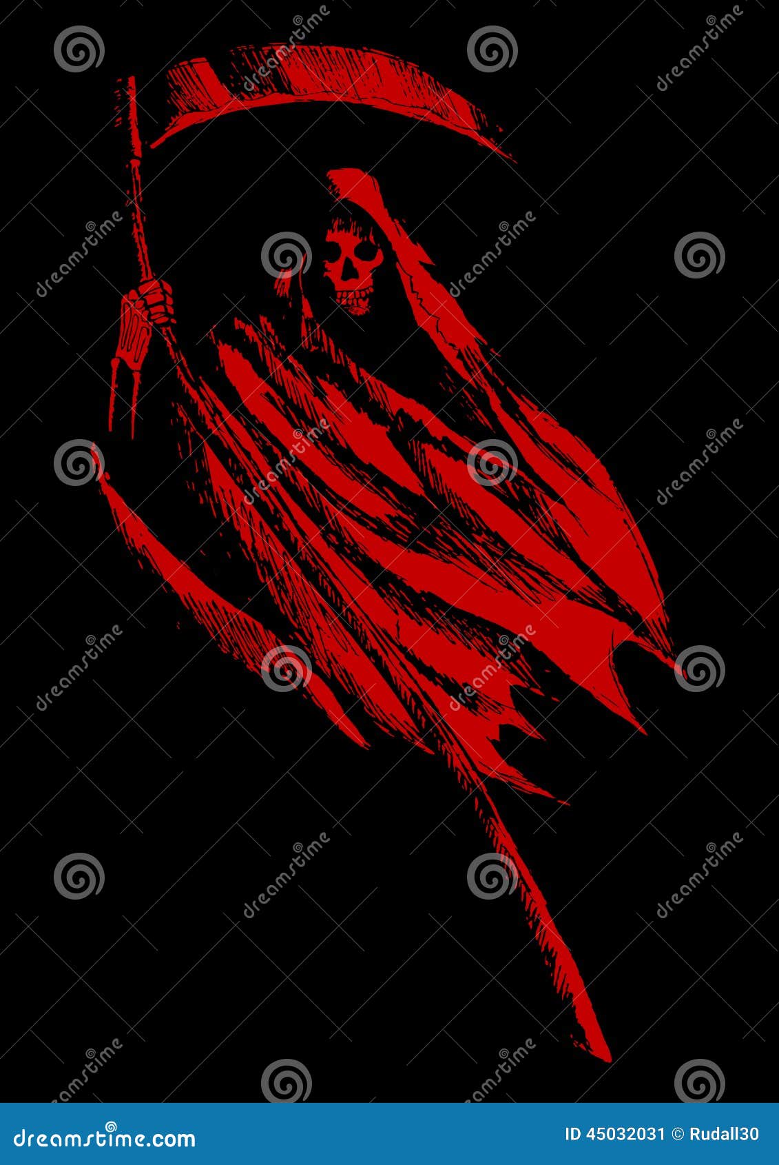 Red Grim Reaper Background