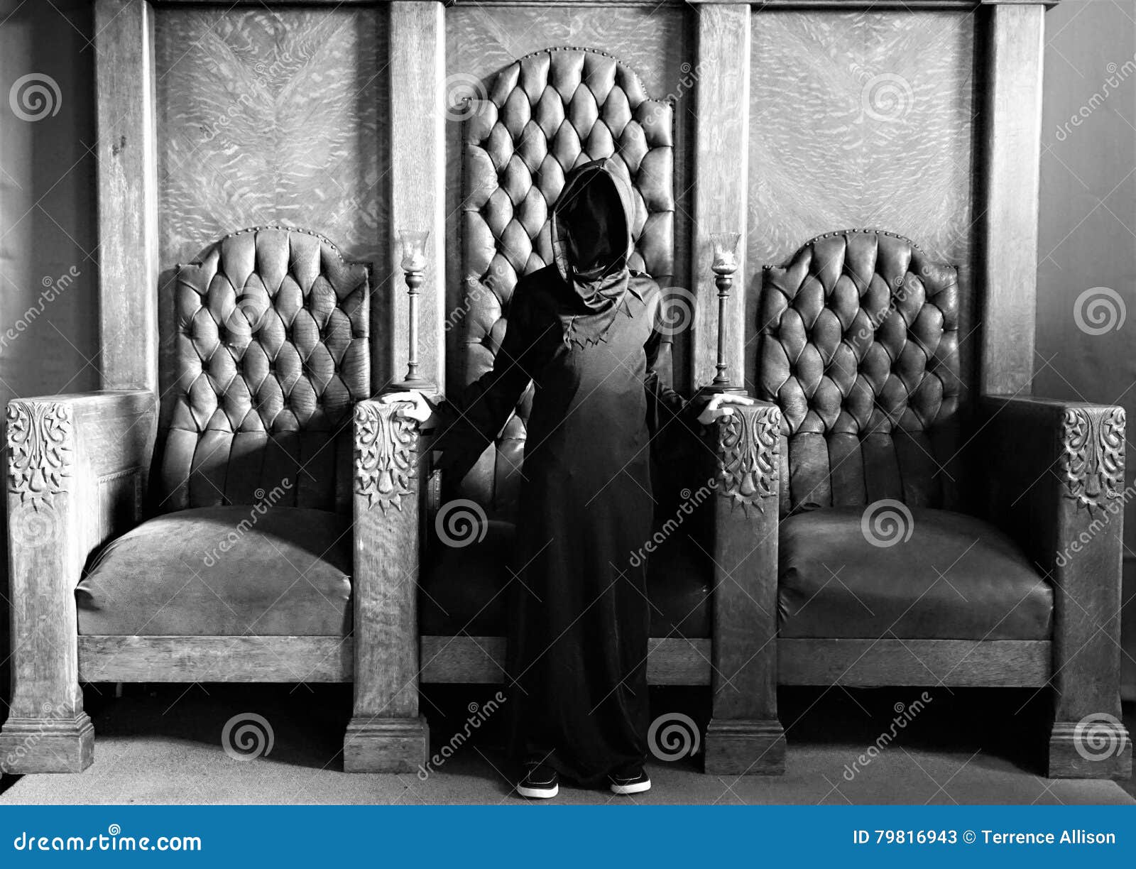 Grim reaper stock image. Image of grim, monochrome, furniture - 79816943