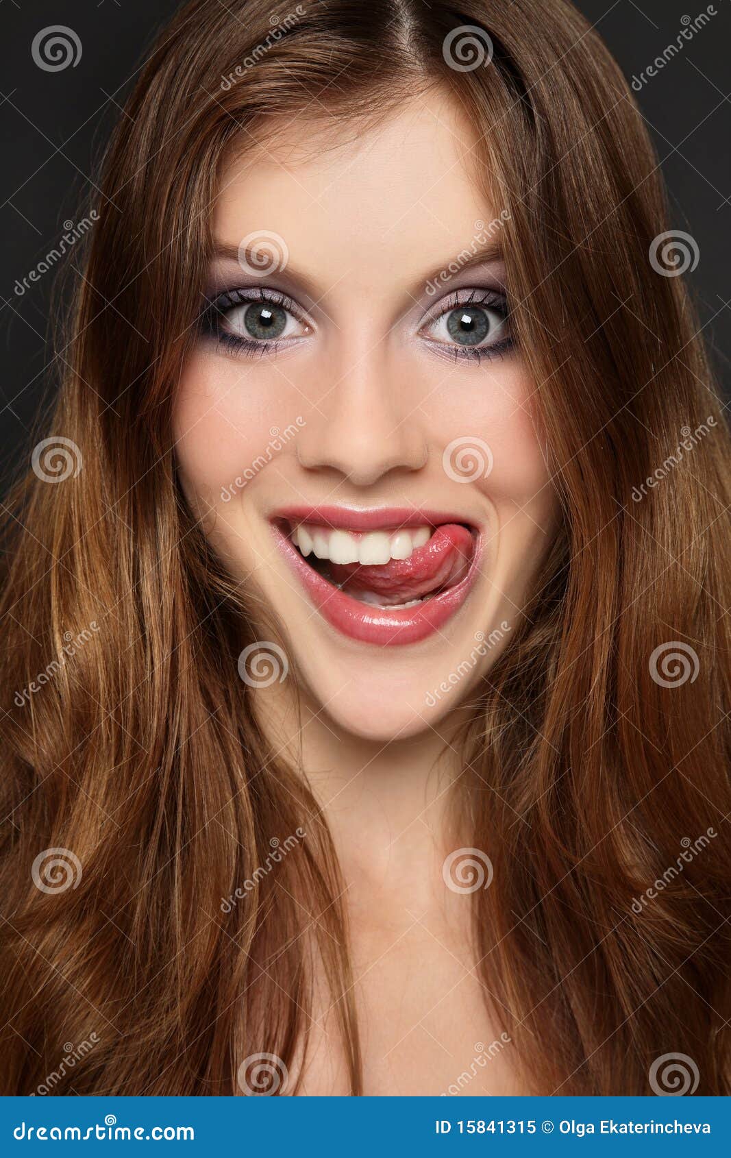 Grimacing girl stock image. Image of tease, face, teenager - 15841315