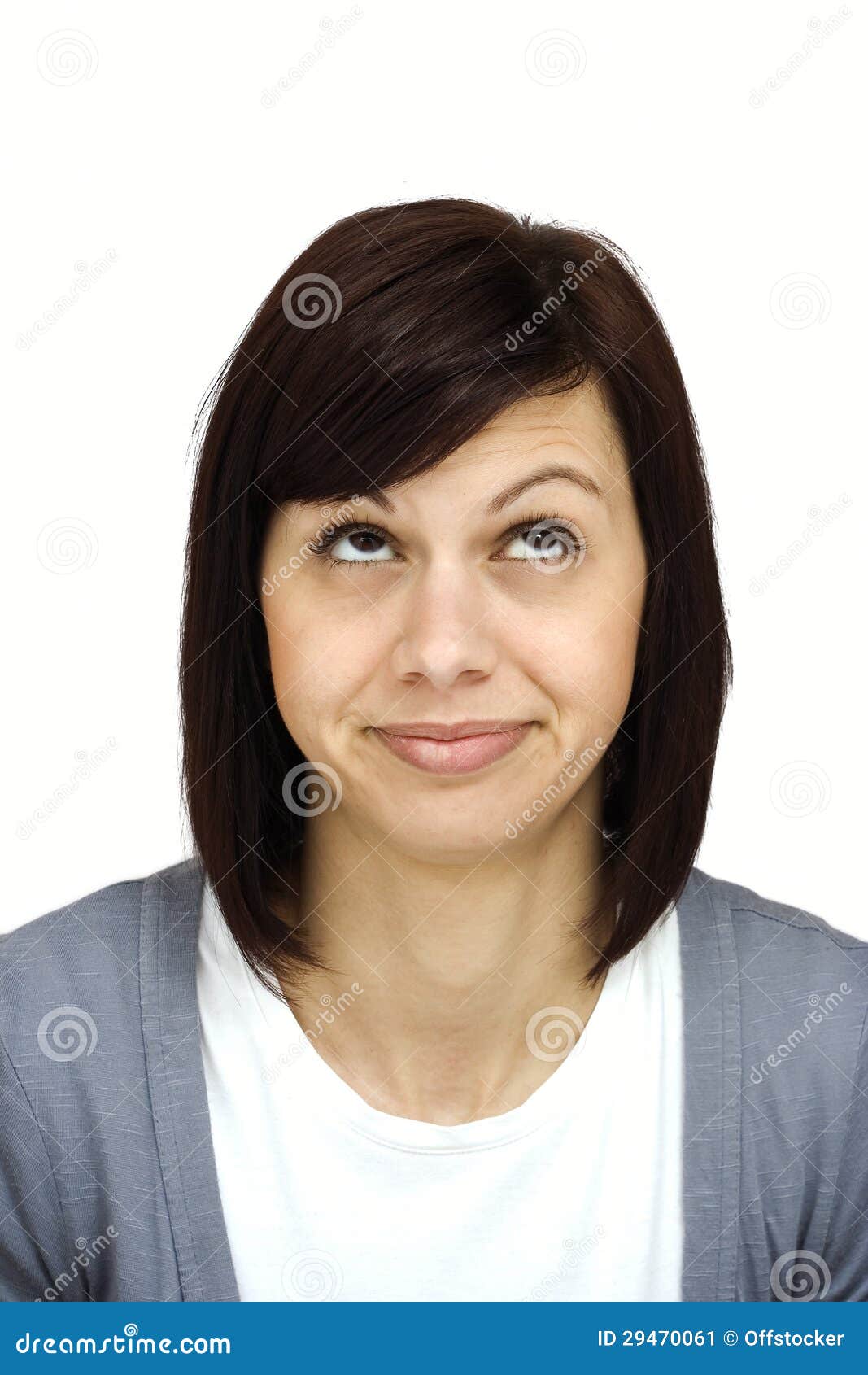 Grimacing girl stock image. Image of concepts, hair, human - 29470061