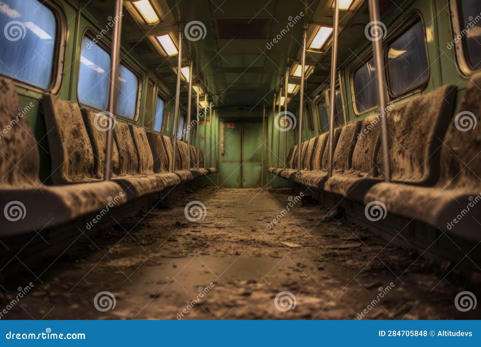 Grime and Dirt Build-up on Bus Floor Stock Illustration - Illustration ...