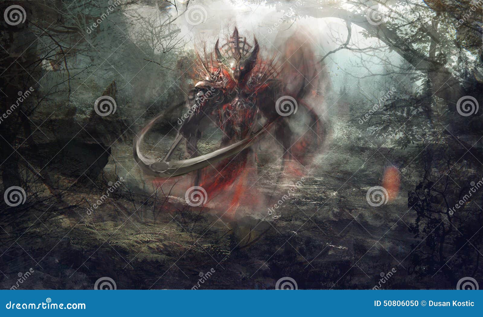 Grimmiger Reaper stock abbildung. Illustration von pfad - 50806050