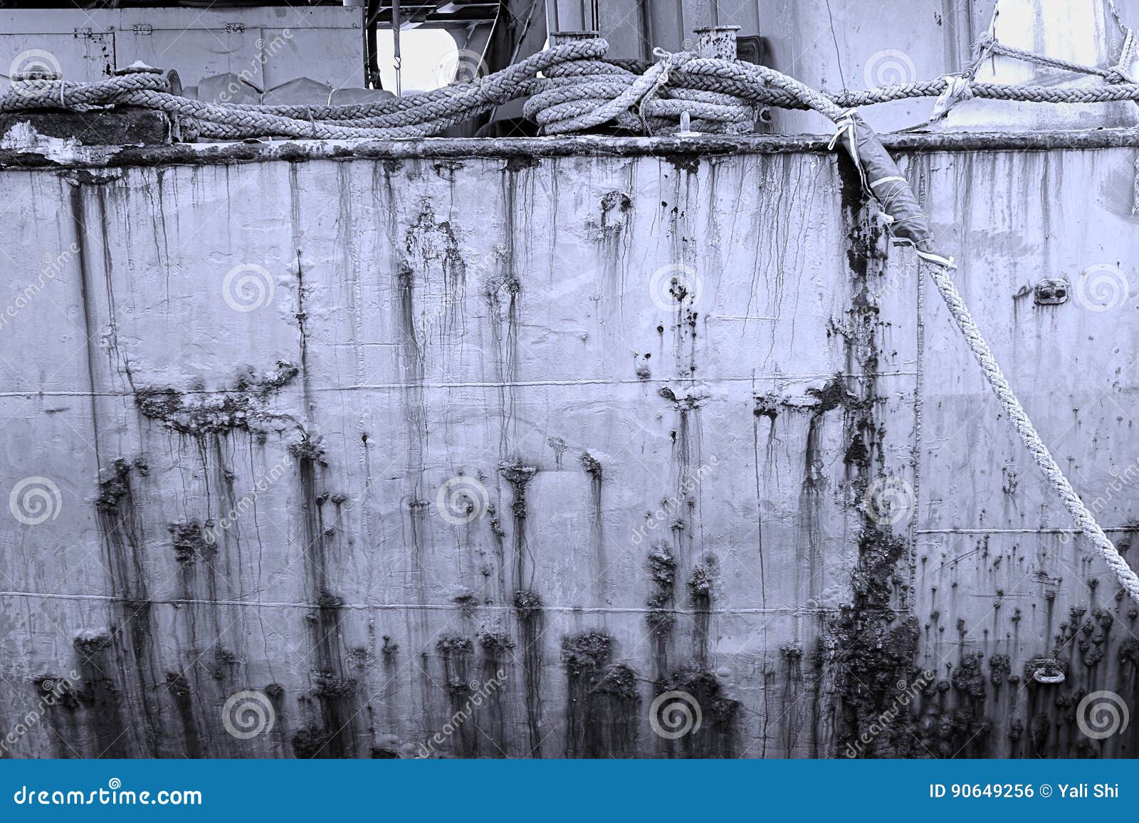 Grimy Old Ship Hull stock photo. Image of brittle, decay - 90649256